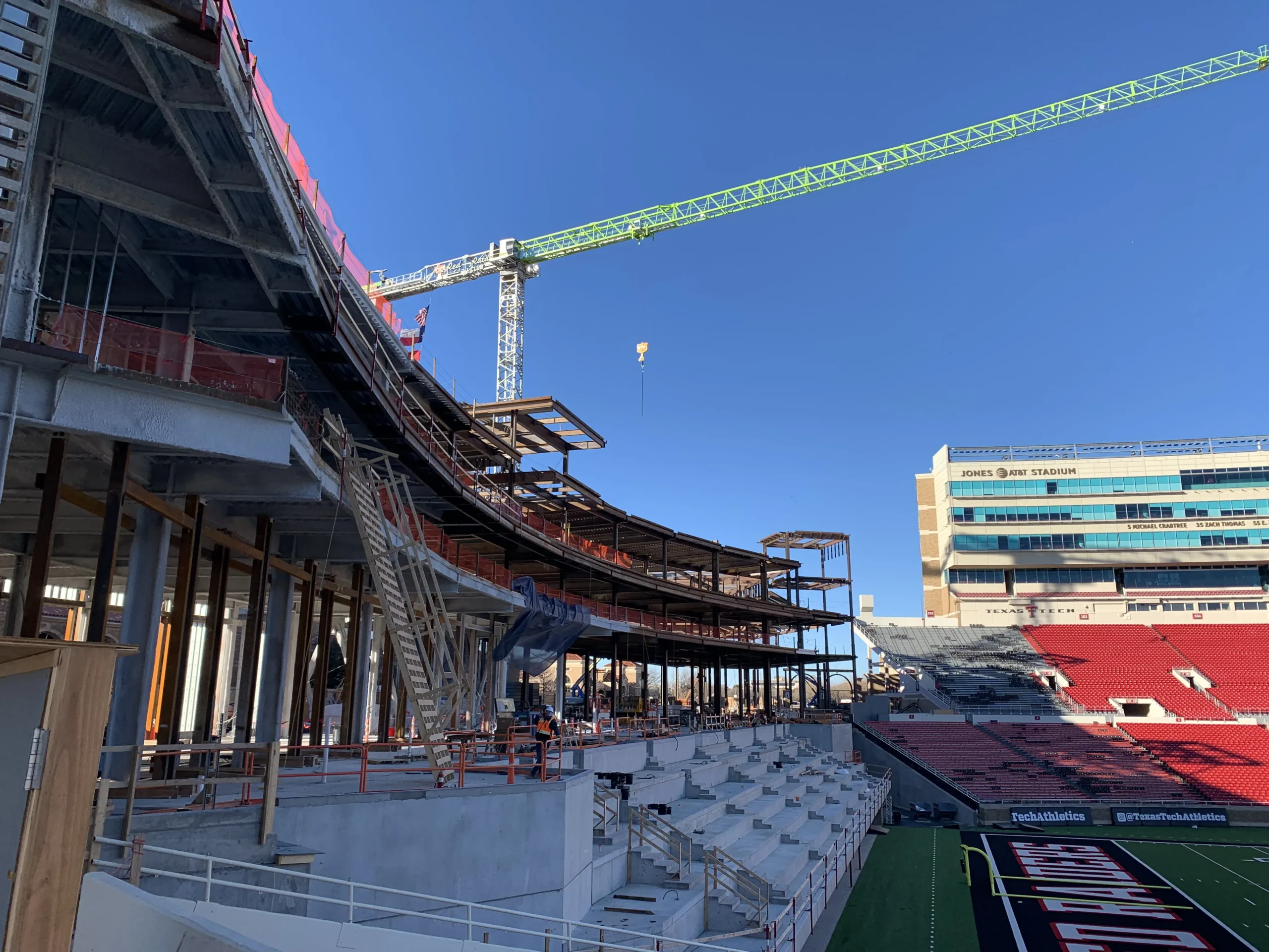 Texas Tech Univeristy Football Stadium - South Endzone - Bosworth Steel